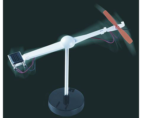 Solar panel, motor and rotor blades