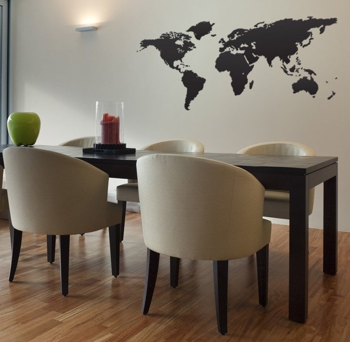 Vinyl Wall Art Decal Sticker World Map Globe Earth Country – 7 Gadgets