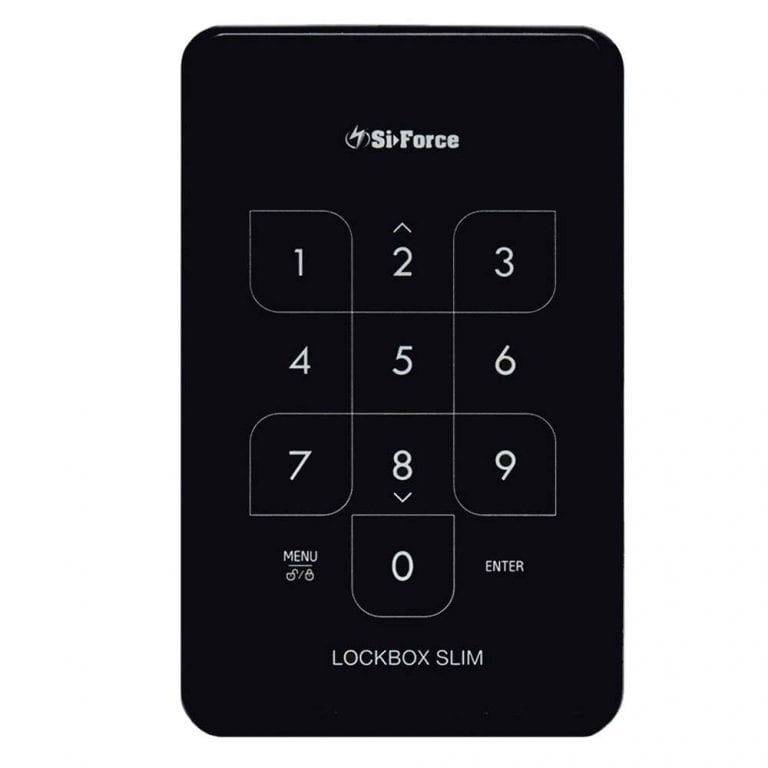 SiForce Lockbox Slim 4TB SSD Encrypted USB Drive + SiForce Portable ...